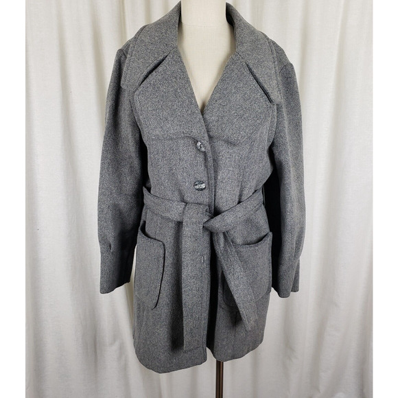 Montgomery Ward | Jackets & Coats | Vintage Montgomery Ward Grey Wool ...